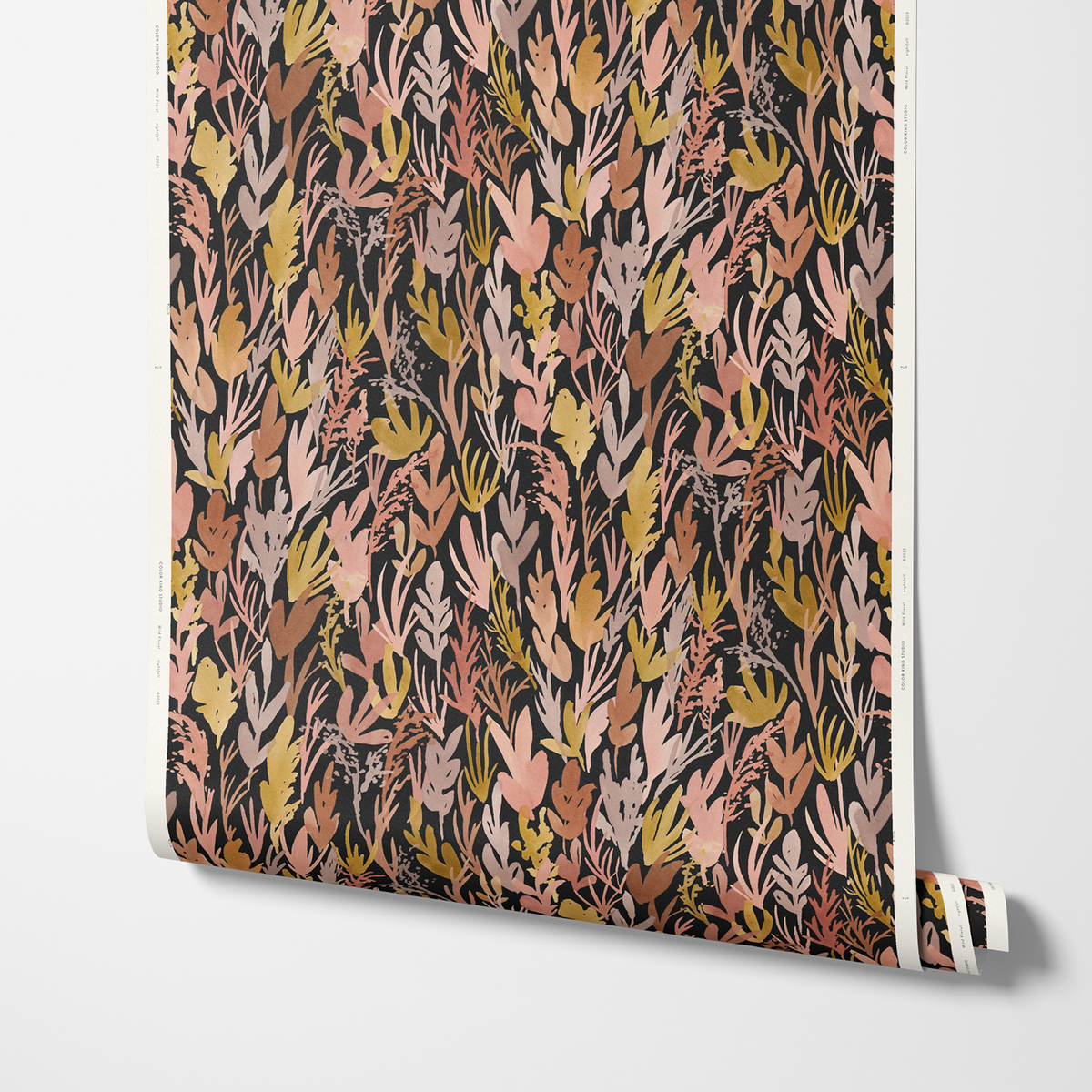 Wild Floral Nightfall Wallpaper – Color Kind Studio